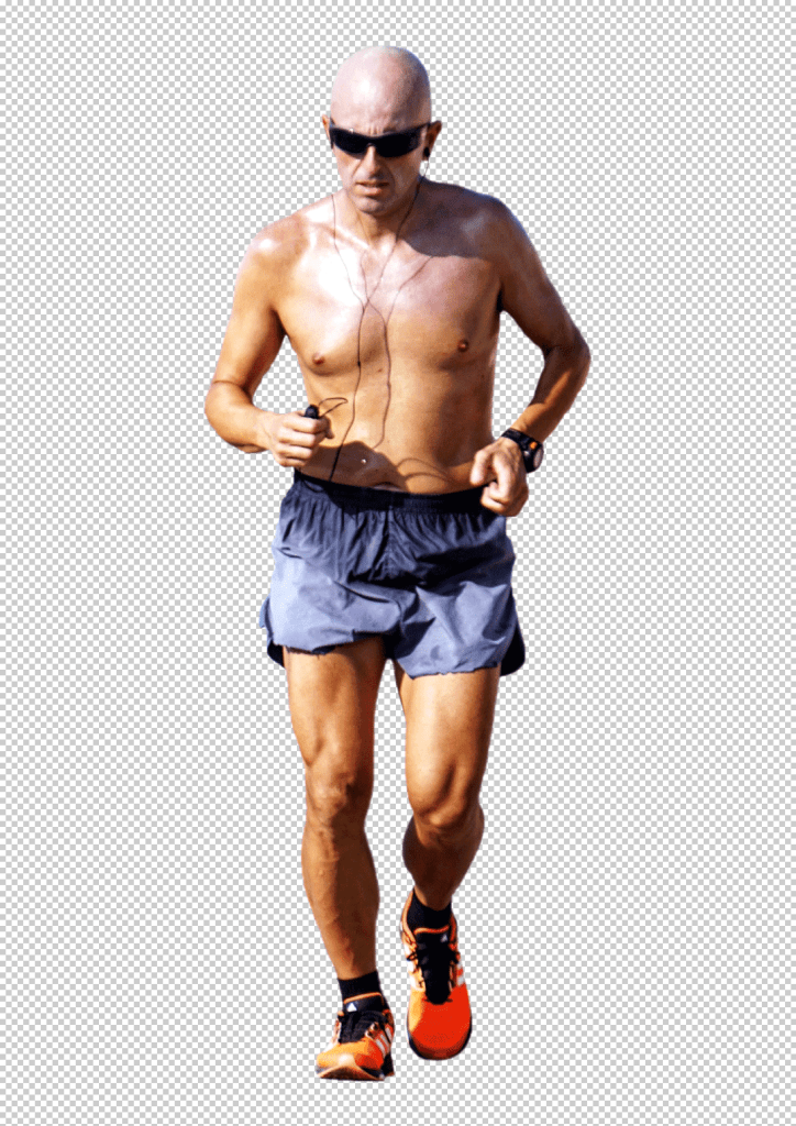 Man Running with headphone PNG images front - pngzoom