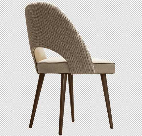 Modern Gray Dining Chair with hollow back PNG, free - pngzoom